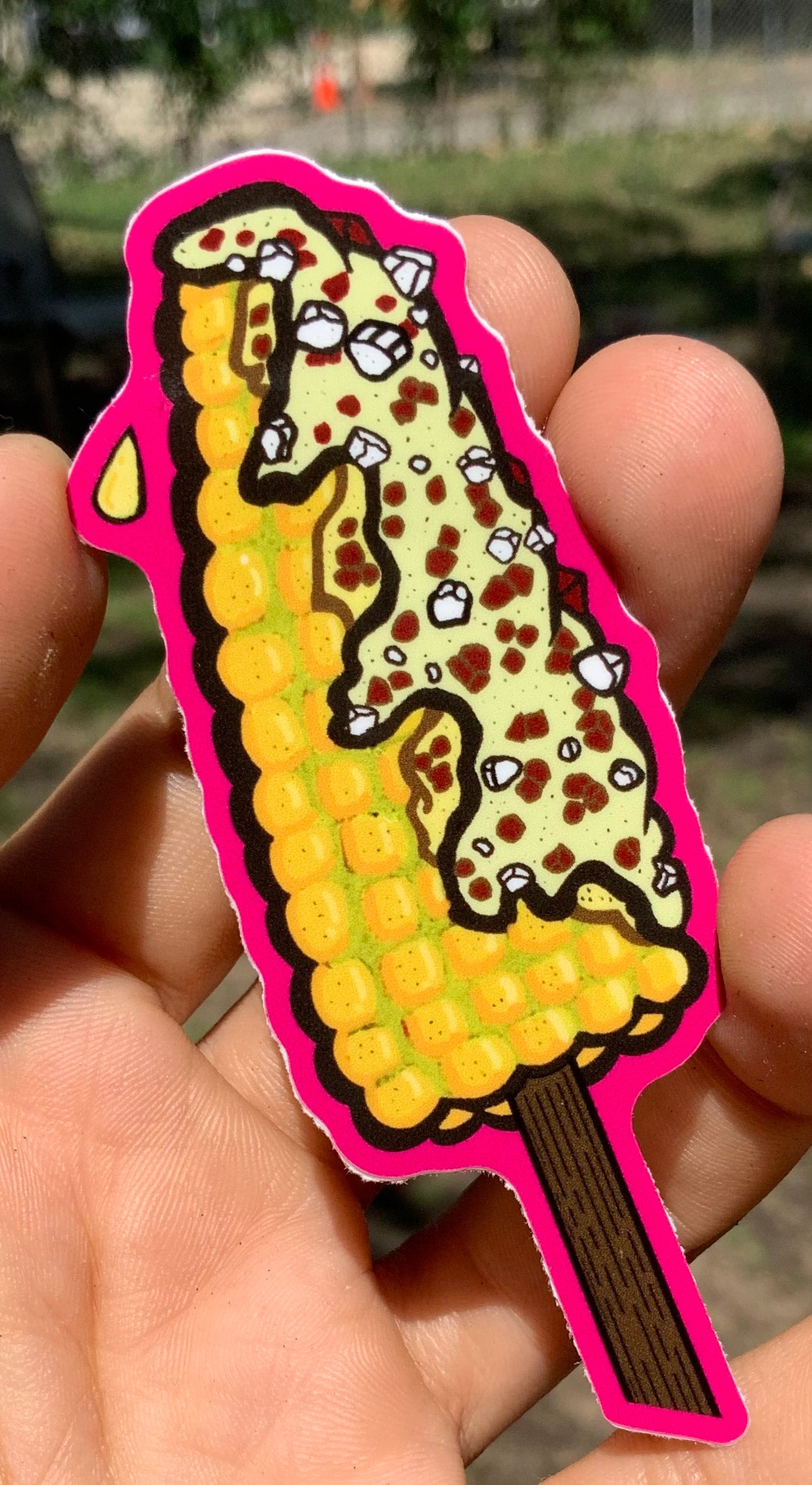 Elote con todo Sticker | QueBonitaCrafts.com